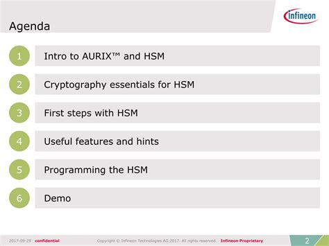 Infineon AURIX HSM Revealed Training Slides Pdf