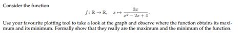 solved consider the functionf r→r x →3xx2 2x 4e your