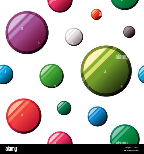 Vector Glossy Buttons Seamless Background Stock Photo Alamy