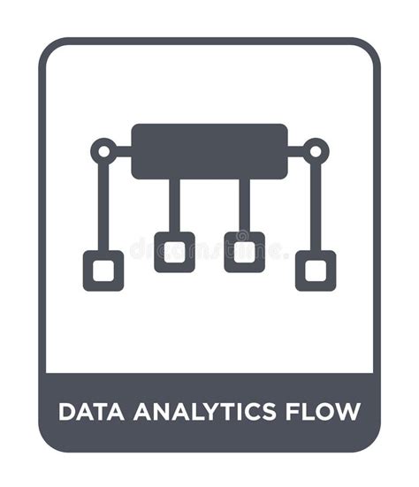 Data Analytics Flow Icon In Trendy Design Style Data Analytics Flow Icon Isolated On White