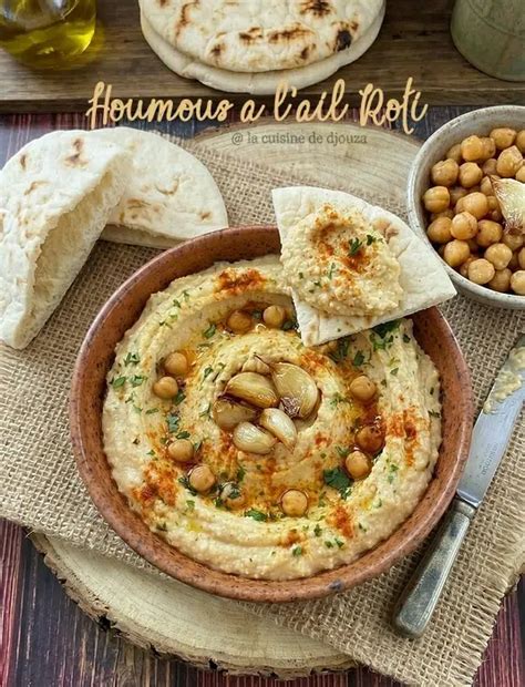 Houmous à Lail Rôti Onctueux Et Maison