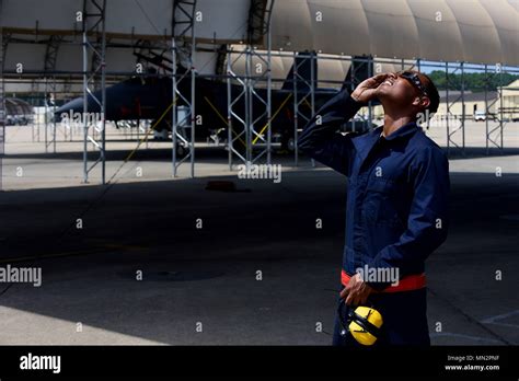 Airman 1st Class Tariq Baker 4th Operations Support Squadron Crew Chief Views A Solar Eclipse