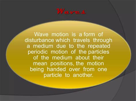 Physics Waves PPTX Physics Science