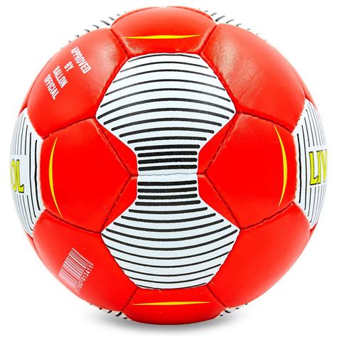 Мяч футбольный BALLONSTAR LIVERPOOL FB-6724 №5 PU красный-белый - Мячи ...