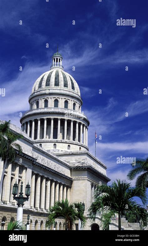 The Capitolio National In The City Of Havana On Cuba In The Caribbean