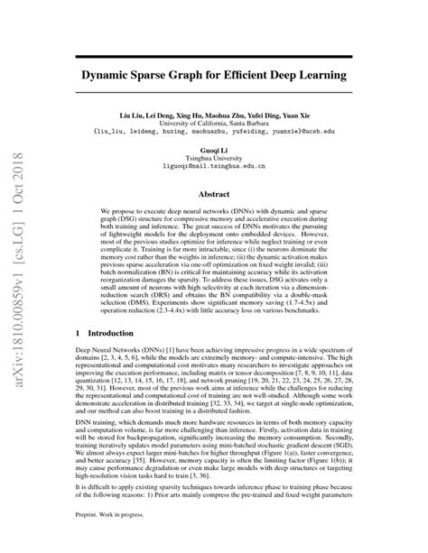 dynamic sparse graph for efficient deep learning deepai