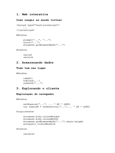 Resumo Livro Use A Cabeça Javascript Pdf Expressão Regular Ciência