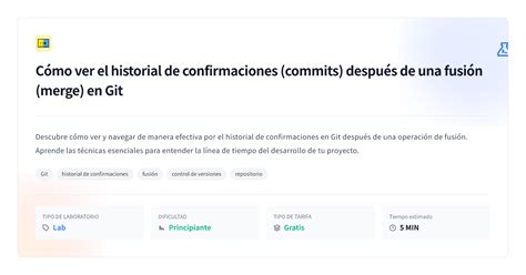 Cómo Ver El Historial De Confirmaciones Commits Después De Una Fusión