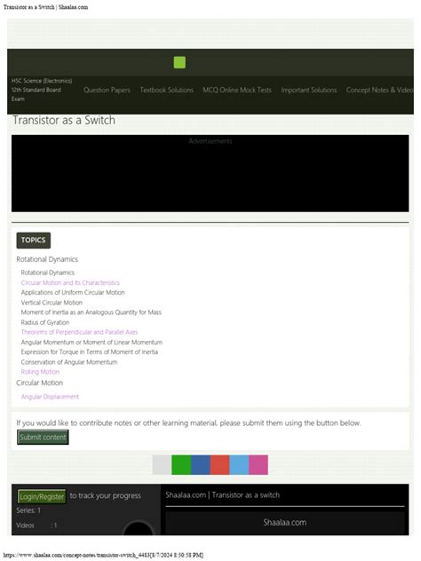 transistor working pdf rotation around a fixed axis angular momentum