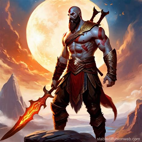 Prominent Greek God Kratos Stable Diffusion Online