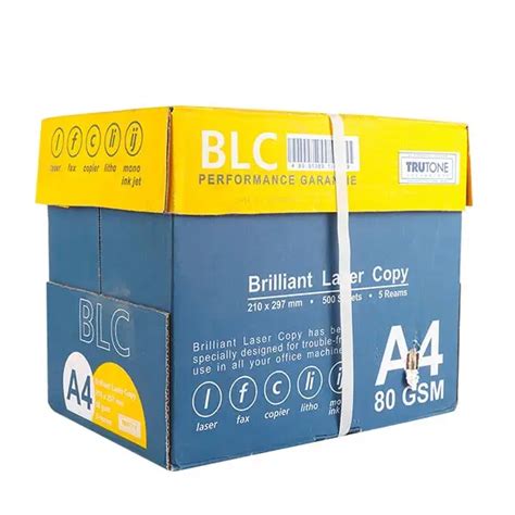 Blc A4 Letter Size Copy Paper 80gsm Brilliant Laser