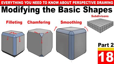Lesson 18: Modifying The Basic Shapes Part 2 (Fillet, Chamfer, Smooth ...