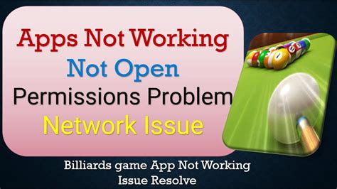 How To Fix Billiards Game App Not Working Not Open Space Issue
