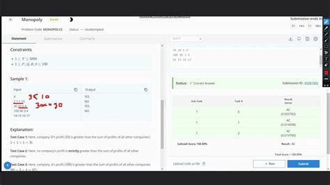 Monopoly Monopo Starters 89 Codechef Full Solution Youtube