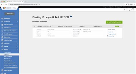 Using Floating Ips Knowledge Base Leaseweb