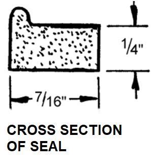 Door Seal 78 7320532 Joes Antique Auto Parts