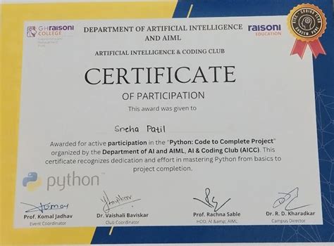 Sneha Patil On Linkedin Aiccghrcem Pythonworkshop Learningjourney