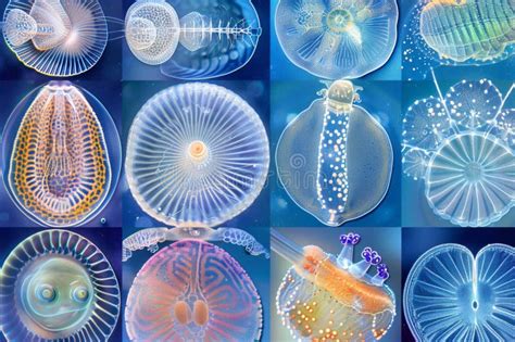 Bacteria Or Protozoa Seen Under A Microscope Microscopic Unicellular