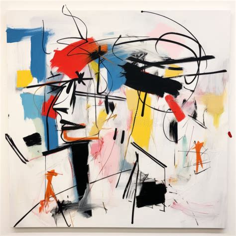 Colorful Gestural Strokes Abstract Portraits Of People In Modern