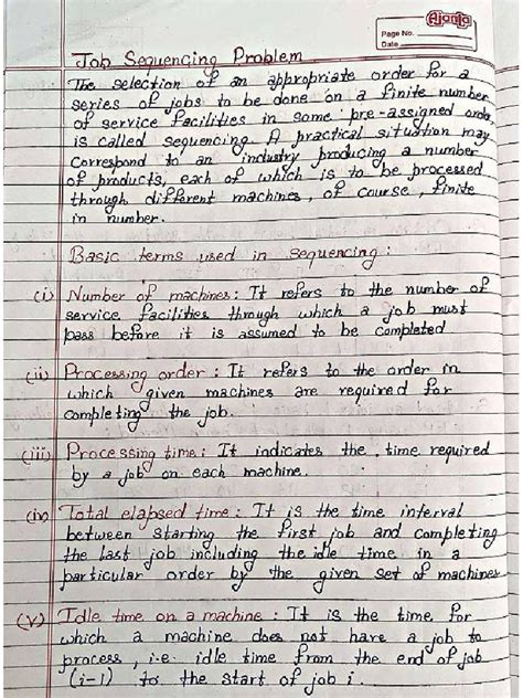 Job Sequencing Problem Pdf