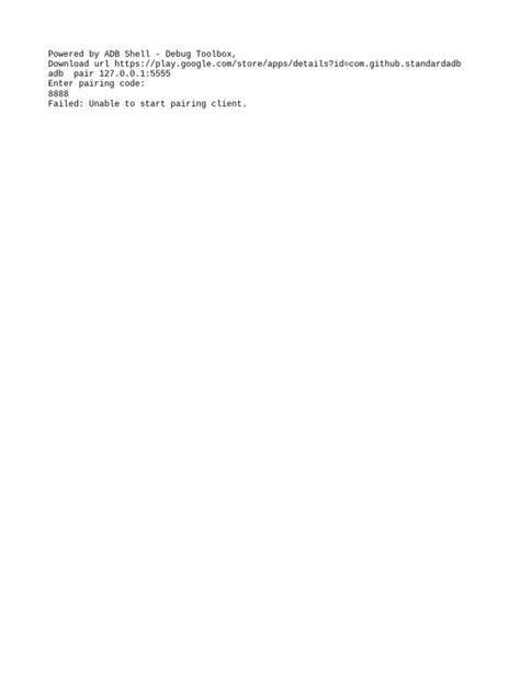 Powered By Adb Shell Debug Toolbox Adb Pair 1270015555 Enter