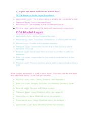 Understanding TCP/IP and OSI Models: Functions & Equipment | Course Hero