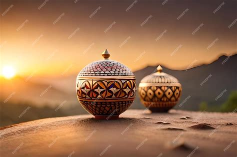 Premium Photo Three Small Round Objects Are On A Table One Of Which