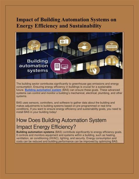 ppt impact of building automation systems on energy efficiency and