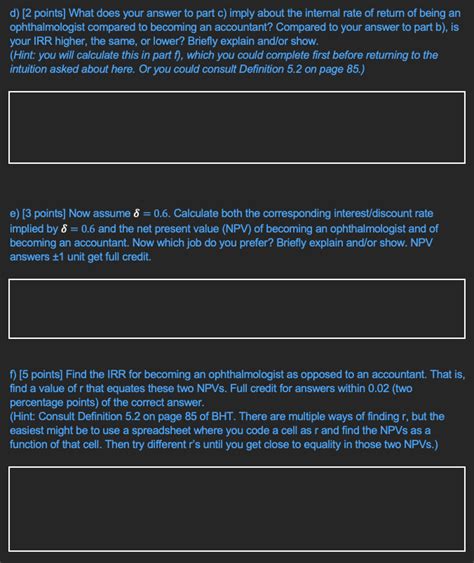 Solved 5 11 17 Points Total Fun With IRR Suppose You Have Chegg Com