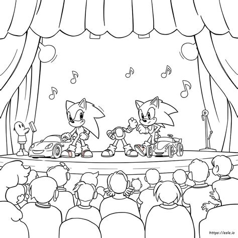 Toate Personajele Sonic De Colorat