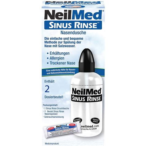 Set Nazal Irrigator And Saline Solution Neilmed Sinus Rinse Sinus Cleaning Nazal
