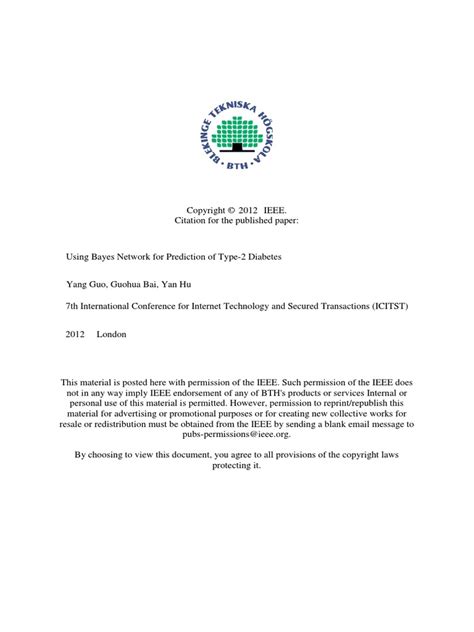 Using Bayes Network In Weka Pdf Diabetes Mellitus Statistical