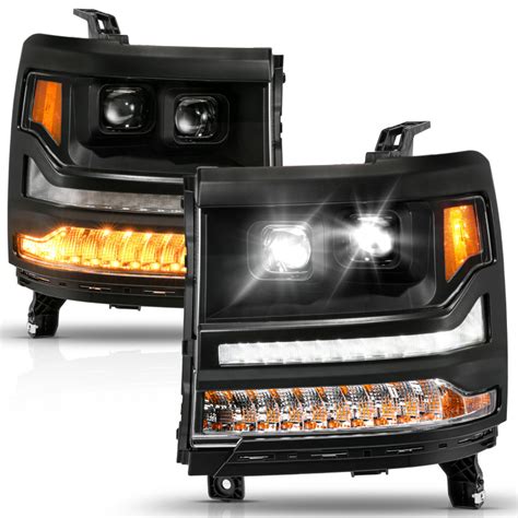 Anzo 16 18 Chevy Silverado 1500 Factory Hid Models Only Full Led Proj