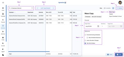 Copying Schedules Synerion Agile Help