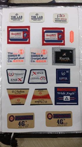Shade Garments Label At Rs 2piece Labeler In New Delhi Id