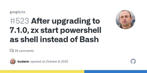 After Upgrading To 710 Zx Start Powershell As Shell Instead Of Bash