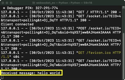 Python Flask And WebSocket Example