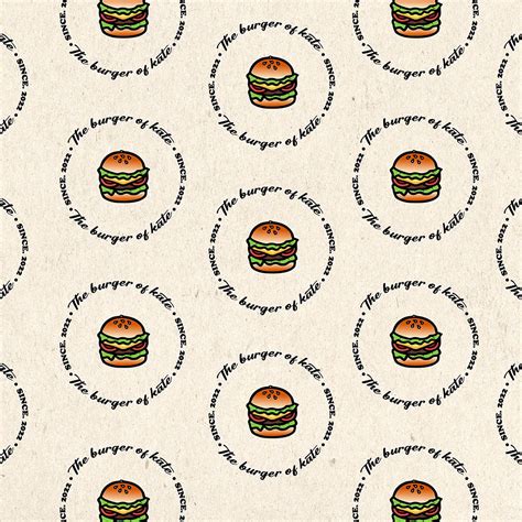 수제햄버거 전문점 Kate Burger 로고디자인 로고 디자인 포트폴리오 크몽