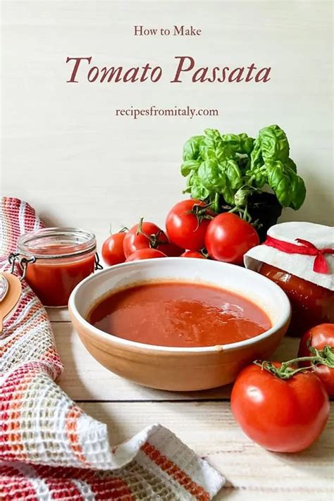 Tomato Passata Recipe Passata Di Pomodoro Recipes From Italy