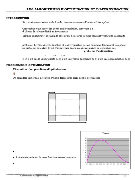 Algorithmes Doptimisation Et Dapproximation Pdf Optimisation