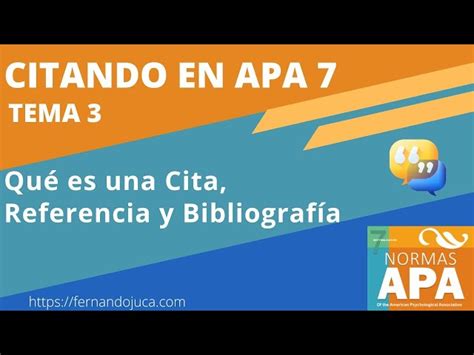 APA ma Edición Qué son las Citas Referencias y Bibliografía Creación de Sitios Webs en