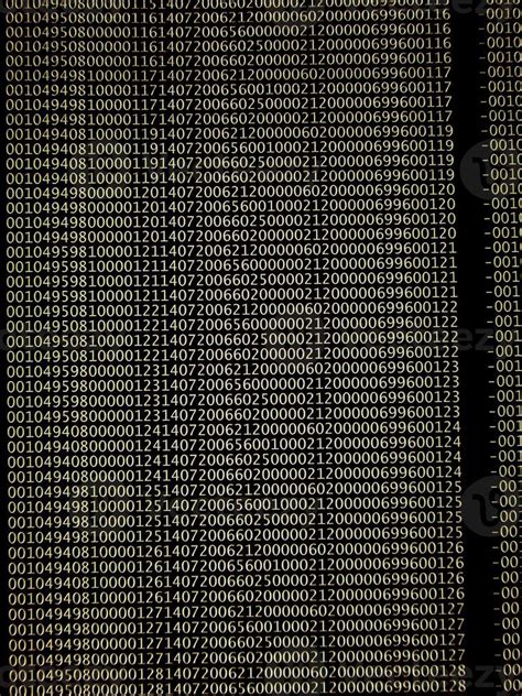 Database Concept With Printed And Coded Database Records 10765431 Stock