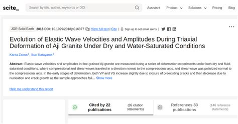 Evolution Of Elastic Wave Velocities And Amplitudes During Triaxial
