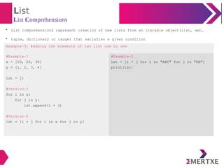Python Programming List And Tuples PDF