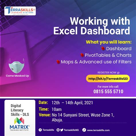 Excel Masterclass Working With Excel Dashboard Terraskills