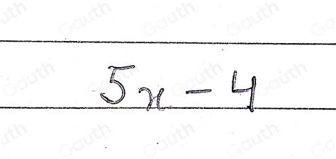 Solved Translate The Following English Phrase Into An Algebraic Expression Four Less Than Five