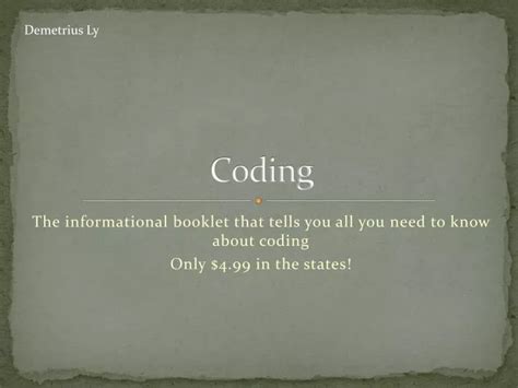 PPT Coding PowerPoint Presentation Free Download ID