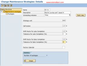 SAP PM Create Maintenance Strategy In SAP