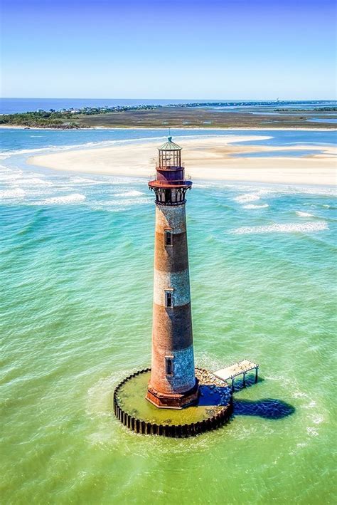 Morris Island Lighthouse Folly Beach South Carolina📍 Island