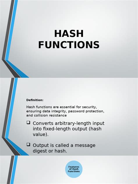 hash functions pdf